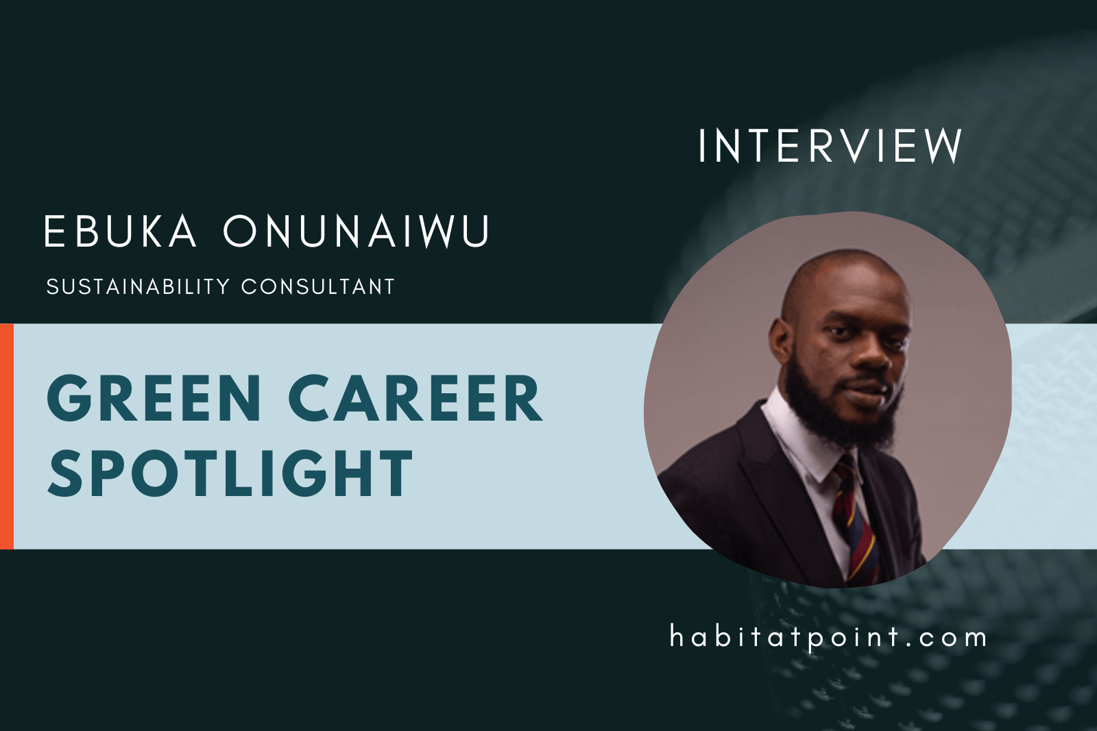 Green career spotlight: Ebuka Onunaiwu